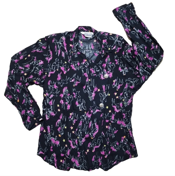 Rocky Mountain | Tops | Vintage Rocky Mountain Western Shirt Womens Ml ...